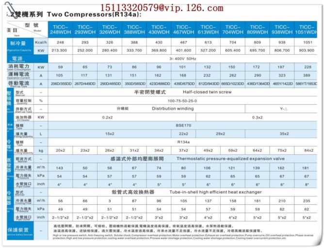 Open Type Chiller Price List Open Type Chiller Price List